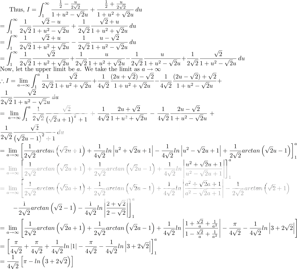 Another Hard Integration Question | Bored Of Studies