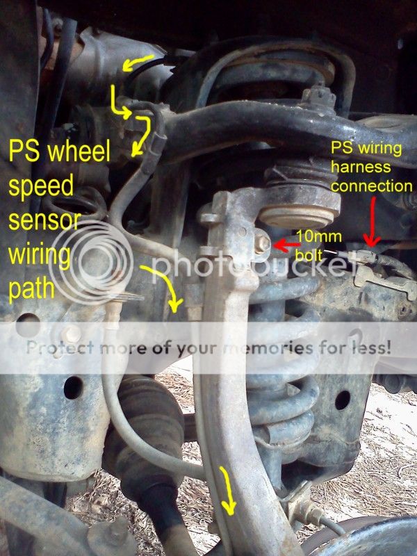 3rd Gen ABS Front Wheel Speed Sensor Test and Replacment - Toyota ...